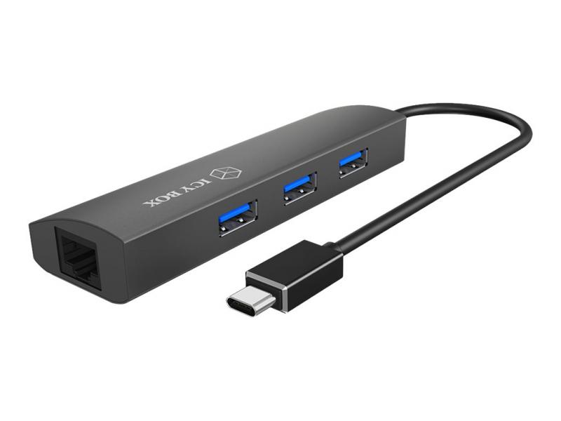 Hub 3-Port IcyBox USB 3.0 IB-HUB1406-C Aluminium Gehäuse | Schwanthaler ...